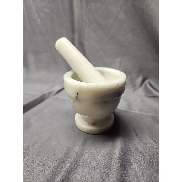 Art | Apothecary Mortar Pestle Set Heavy Granit Beautiful Collectible ...